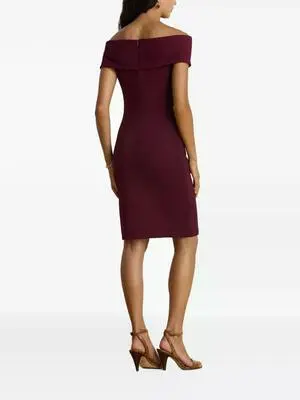 Ralph Lauren Off-the-shoulder Faille Mini Dress