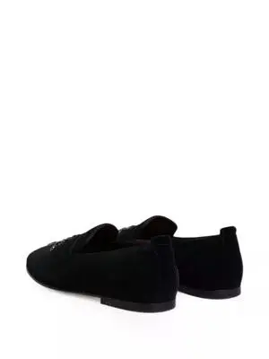 Dolce & Gabbana Embellished Velvet Loafers