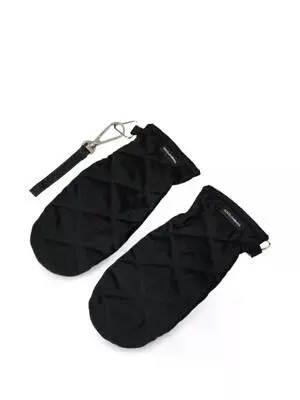 Dolce & Gabbana Quilted Mittens - Black