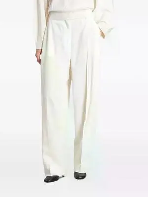 TOTEME High-waist Trousers Ecru - Neutrals
