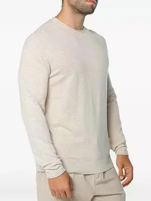 Ted Baker London Roll-edge Crew-neck Sweater - Neutrals