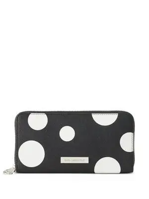 Karl Lagerfeld Ikon Pebble-grain Continental Wallet