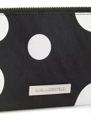 Karl Lagerfeld Ikon Pebble-grain Continental Wallet