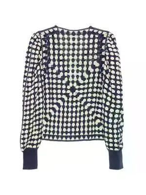 Farm Rio Crochet-knit Buttoned Cardigan