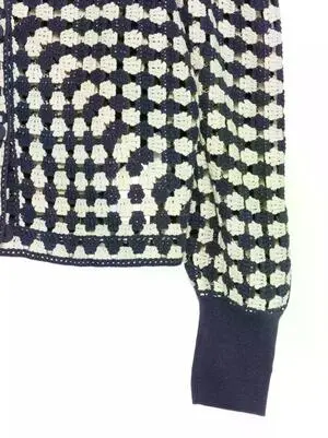 Farm Rio Crochet-knit Buttoned Cardigan