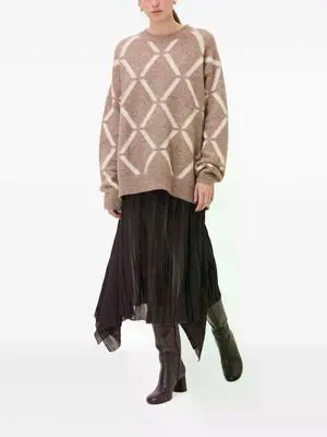 OTTOD'AME Geometric-patterned Sweater