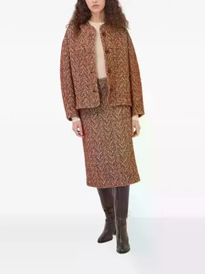 OTTOD'AME Retro Midi Skirt