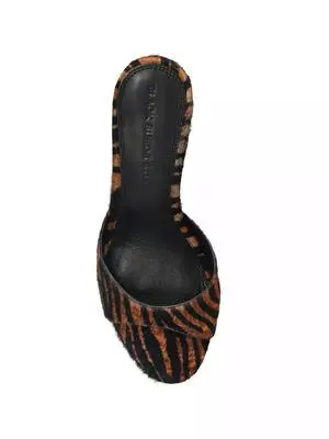 BLACK SUEDE STUDIO Freddie Tiger-print Leather Sandals