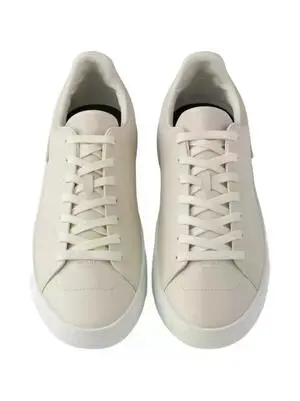 Prada Court Leather Sneakers - Neutrals