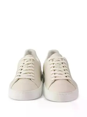 Prada Court Leather Sneakers - Neutrals