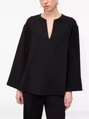 OTTOD'AME V-neck Long-sleeve Blouse