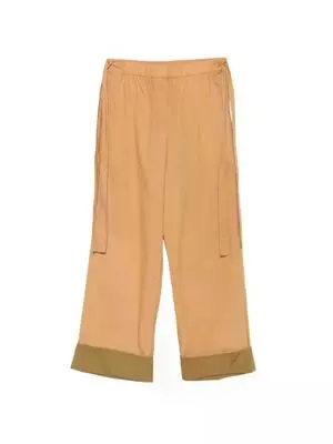 Ulla Johnson Contrast-cuff Side-tie Trousers
