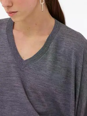 OTTOD'AME V-neck Drop-shoulder Knit