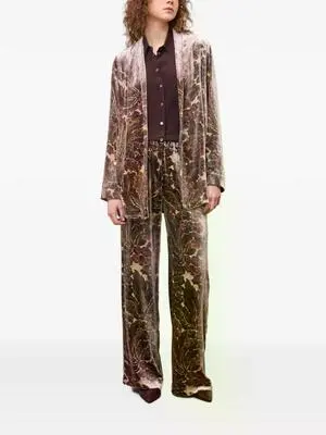 OTTOD'AME Floral-print Straight Trousers