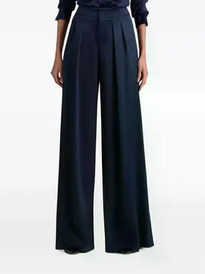 Alice + Olivia Eloise Pleated Wide-leg Trousers