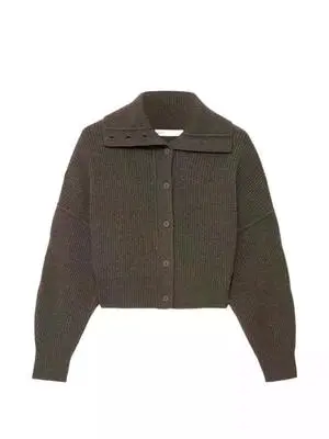 ALLSAINTS Caron Ribbed Button-front Cardigan - Brown