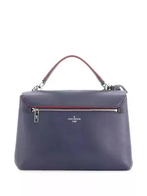 LOUIS VUITTON Mylockme Handbag Leather Satchel - Blue