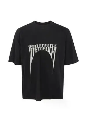 Rick Owens Porterville Graphic-print Hanging-strap T-shirt - Black