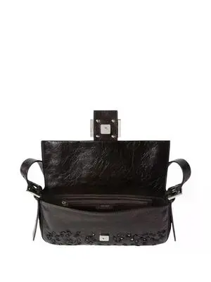 Fendi Baguette Mirror-embellished Leather Tote Bag