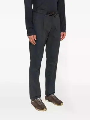 Herno Drawstring-waist Pleated Trousers - Blue