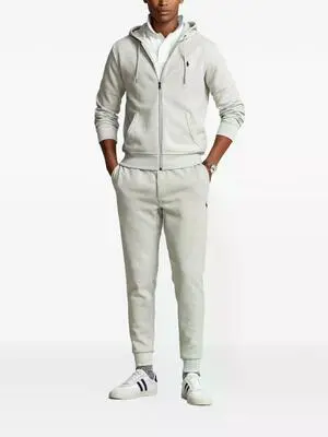 Polo Ralph Lauren Embroidered-logo Zip-up Hoodie - Grey