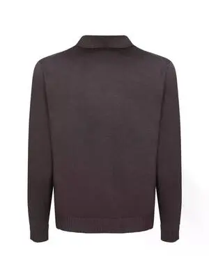 DELL'OGLIO Polo-collar Knitted Sweater