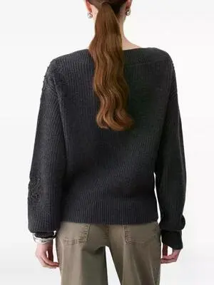 Liu Jo Wool Sweater With Embroidery