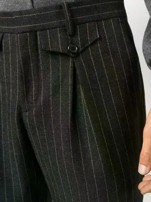 Moschino Striped Pleat-detail Tailored Trousers