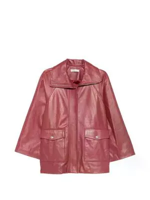 Liviana Conti Zip-up Leather Coat