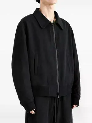 Yohji Yamamoto Zip-up Collared Jacket