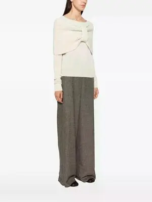 Ermanno Scervino Bow-detail Cashmere Sweater