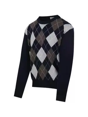 DUNST Argyle-knit Sweater