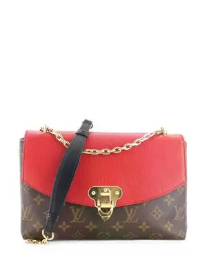 LOUIS VUITTON Saint Placide Handbag Monogram Canvas And Leather Shoulder Bag - Red
