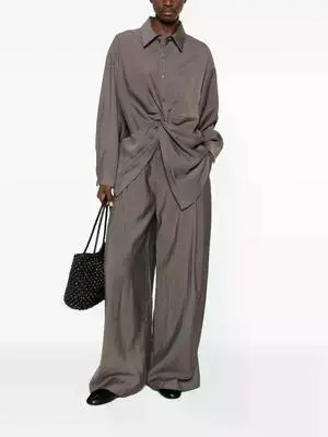 ELEH Pleated Wide-leg Trousers