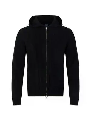Fedeli Zip-up Hoodie - Black