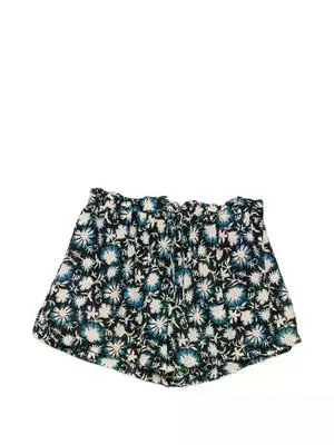Ulla Johnson Floral-print Drawstring Shorts - Blue