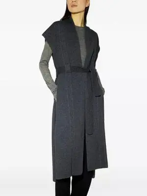 Liviana Conti Mavis Belted Ribbed-knit Cardigen-coat