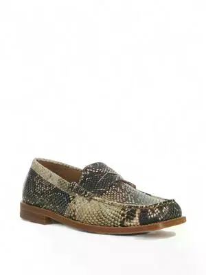 Rhude Snakeskin-effect Penny Loafers