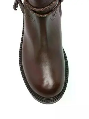 ZOLFO Braided-strap Leather Boots