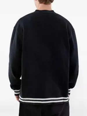 New Era Heritage Logo-patch Button-up Cardigan