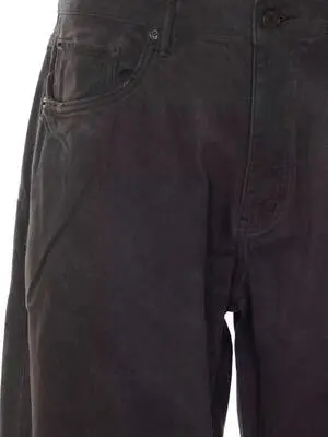 PURPLE BRAND P013 Overdye Destroy Distressed Loose-fit Jeans