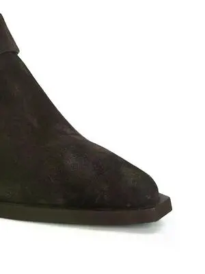 BIBI LOU Harness-detail Suede Cowboy Boots