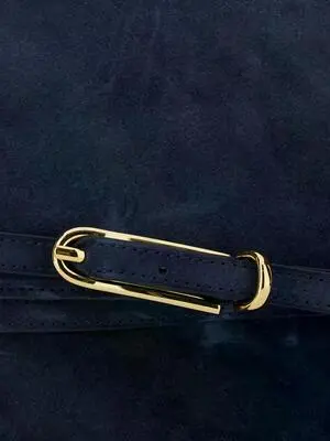LIFFNER Buckle-detail Suede Shoulder Bag - Blue