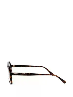 Marc Jacobs Tortoiseshell-effect Geometric-frame Glasses