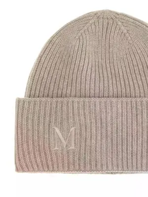 Max Mara Ribbed-knit Cashmere Beanie Hat