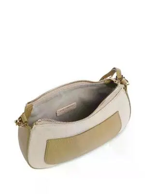 COCCINELLE Leather-trim Canvas Shoulder Bag