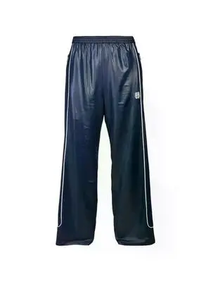 BREATH Piping-detail Trousers - Blue