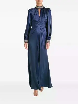 TEMPERLEY LONDON Beatrice Crystal-embellished Silk Maxi Dress