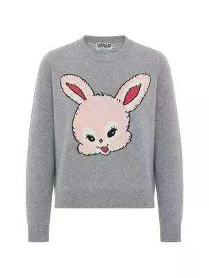 Essentiel Antwerp Rabbit-intarsia Sweater - Grey