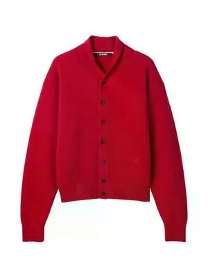 Jacquemus Shawl-collar Knitted Cardigan - Red
